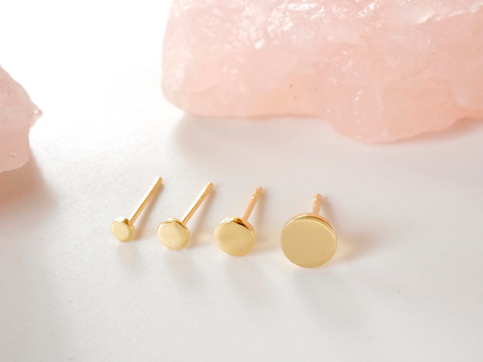 Earrings Set Mismatched Earring Set Disc Earrings Gold Disc | Etsy