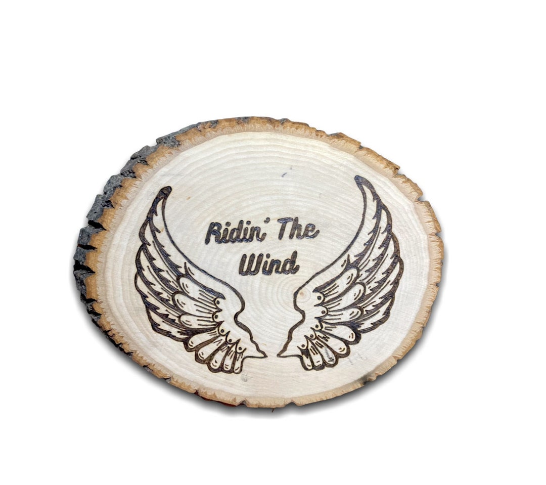 Wood Art Wood Burn Pyrography Wood Round Design Art Wood Sign Gift for ...