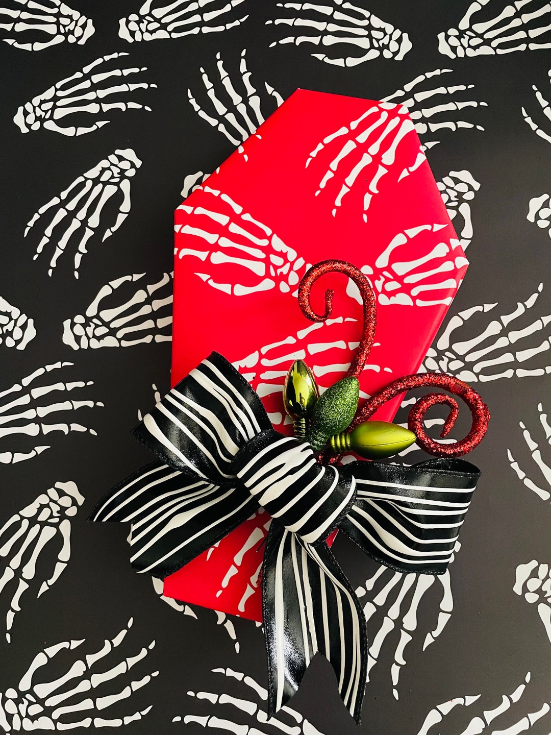 Idle Hands Skeleton Wrapping Paper - Etsy