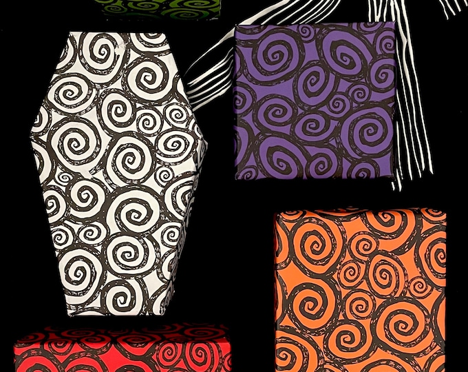 Nightmare Before Christmas Swirl Wrapping Paper - Etsy