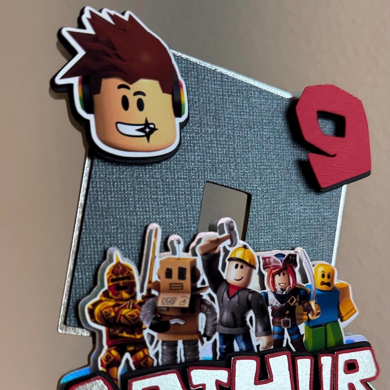 Personalized Roblox Cake Topper: Custom Game Party Decoration - Etsy