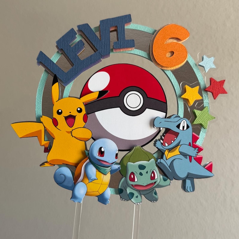 Pokemons Cake Topper - Etsy