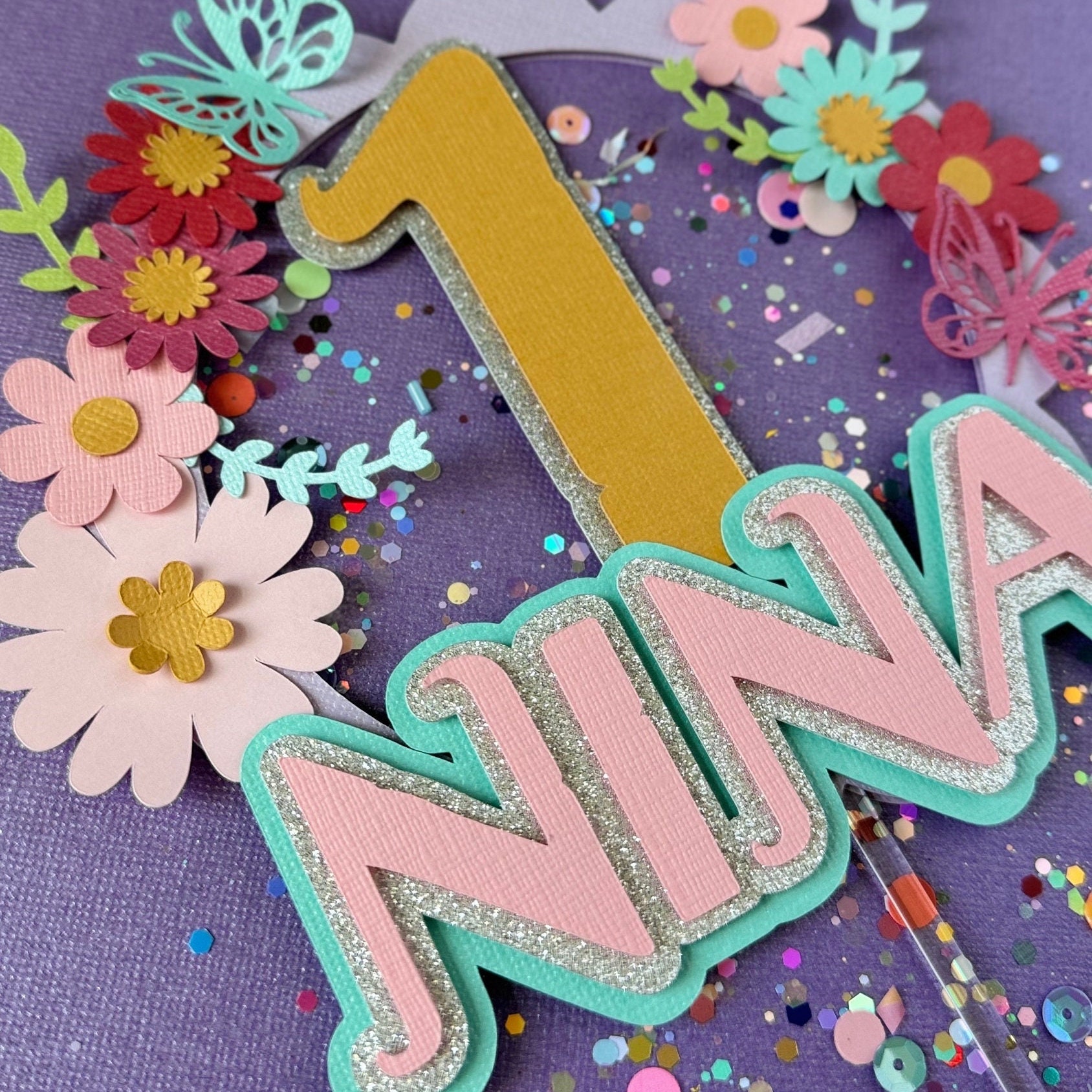 Encanto Inspired Cake Topper, Flower Cake Topper, Cake Topper for Girls ...