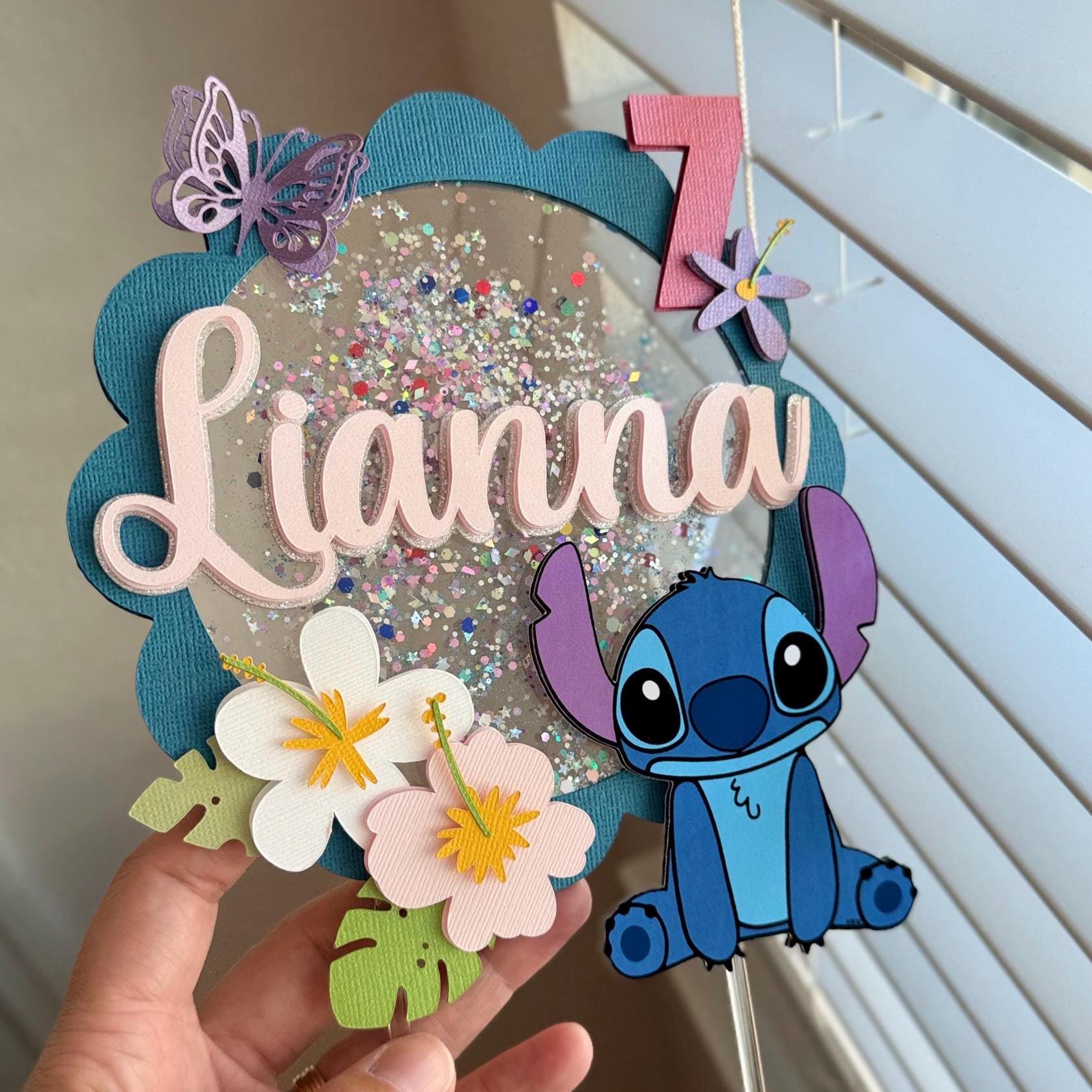 Stitch Shaker Cake Topper: Personalized Birthday Party Decor - Etsy