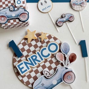Vintage Cars Cake Topper, Cake Topper for Boys, Personalized Cake ...