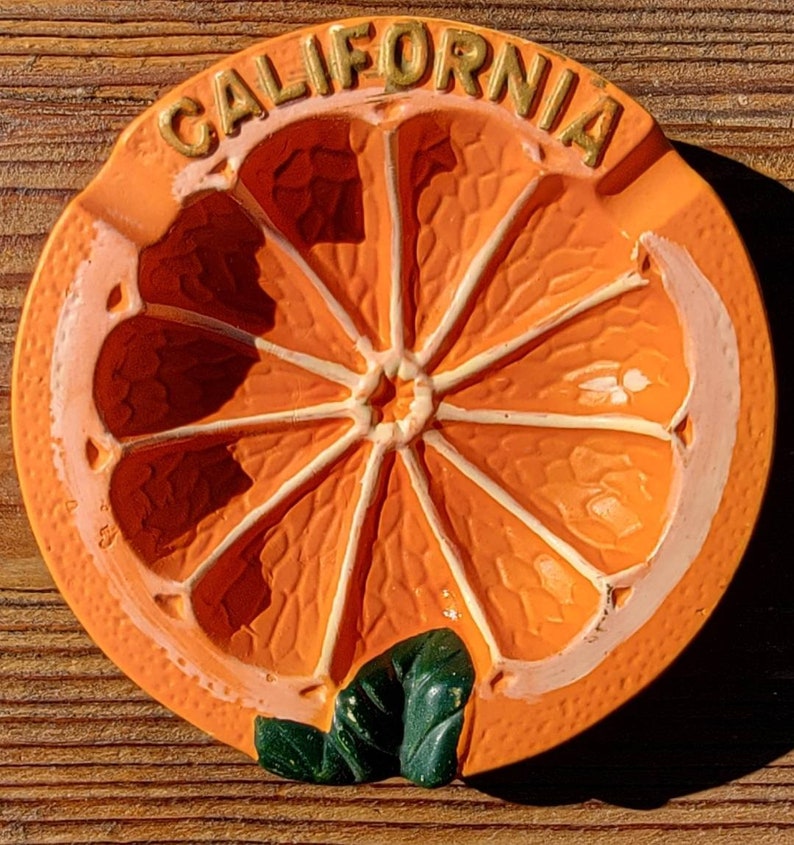 California Orange Souvenir Ashtray - Etsy