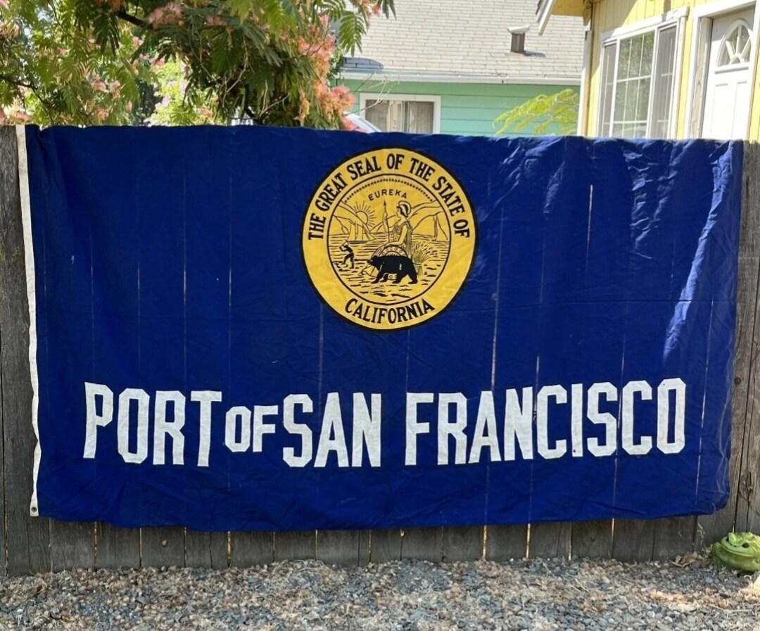 San Francisco Vintage Port Flag - Etsy