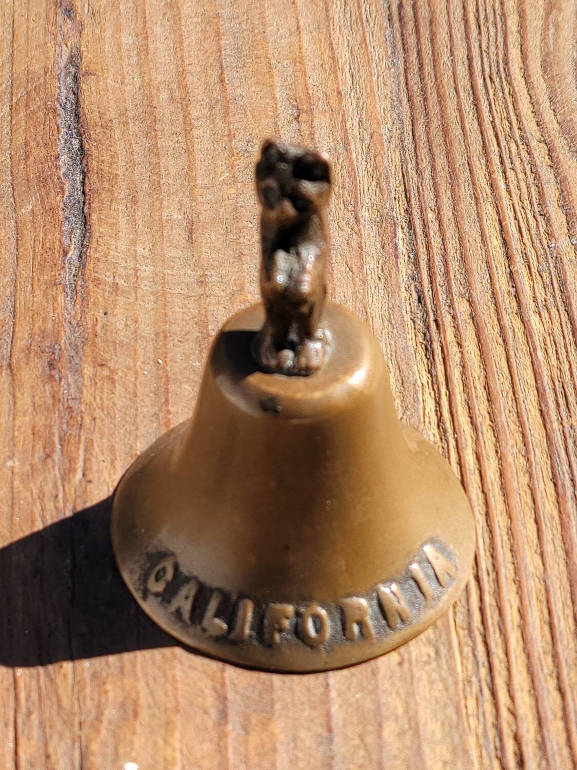 Collectibles Art & Collectibles California Brass Souvenir Bear Bell ...