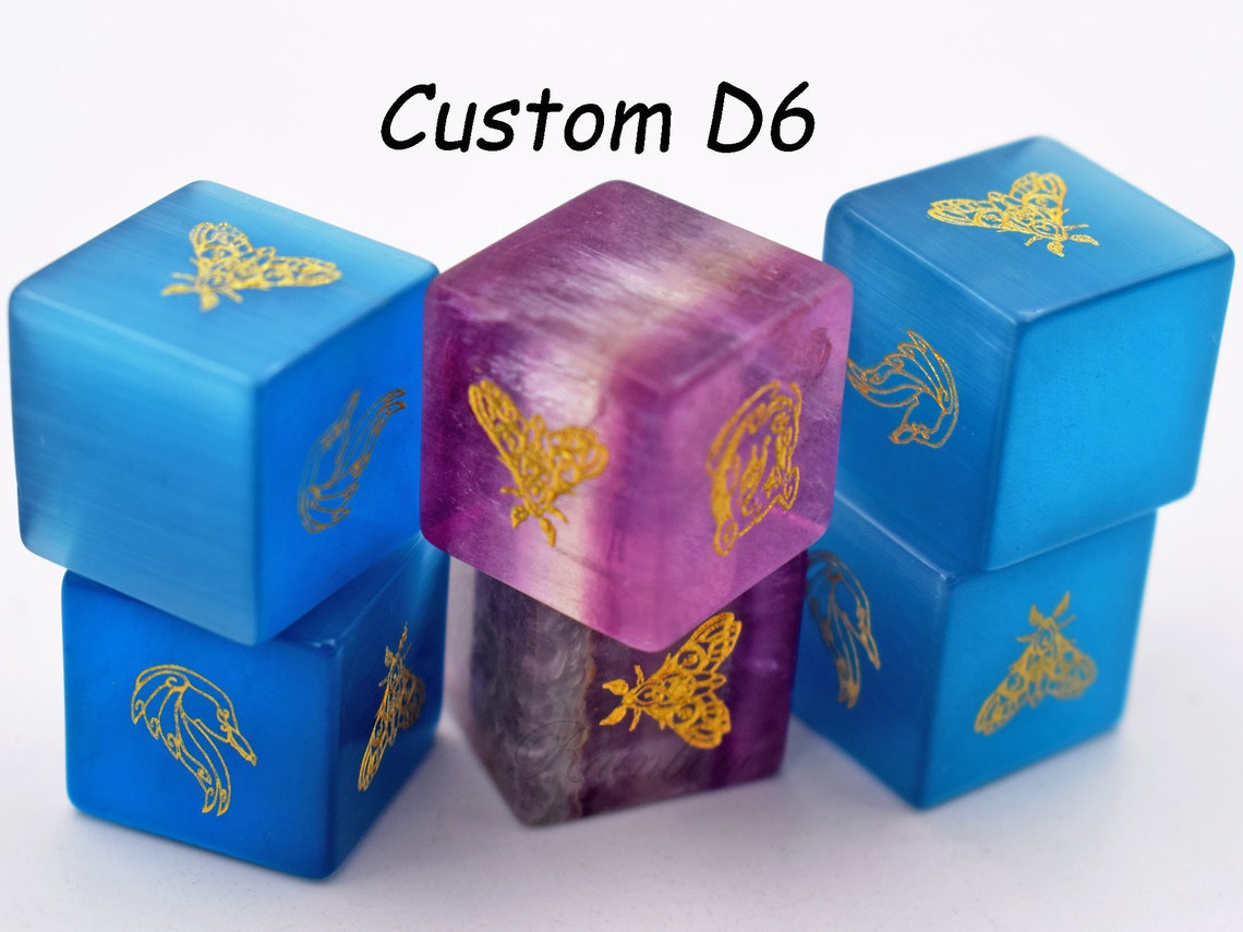 Customize D6-add Initials or Symbol-custom D6 | Etsy