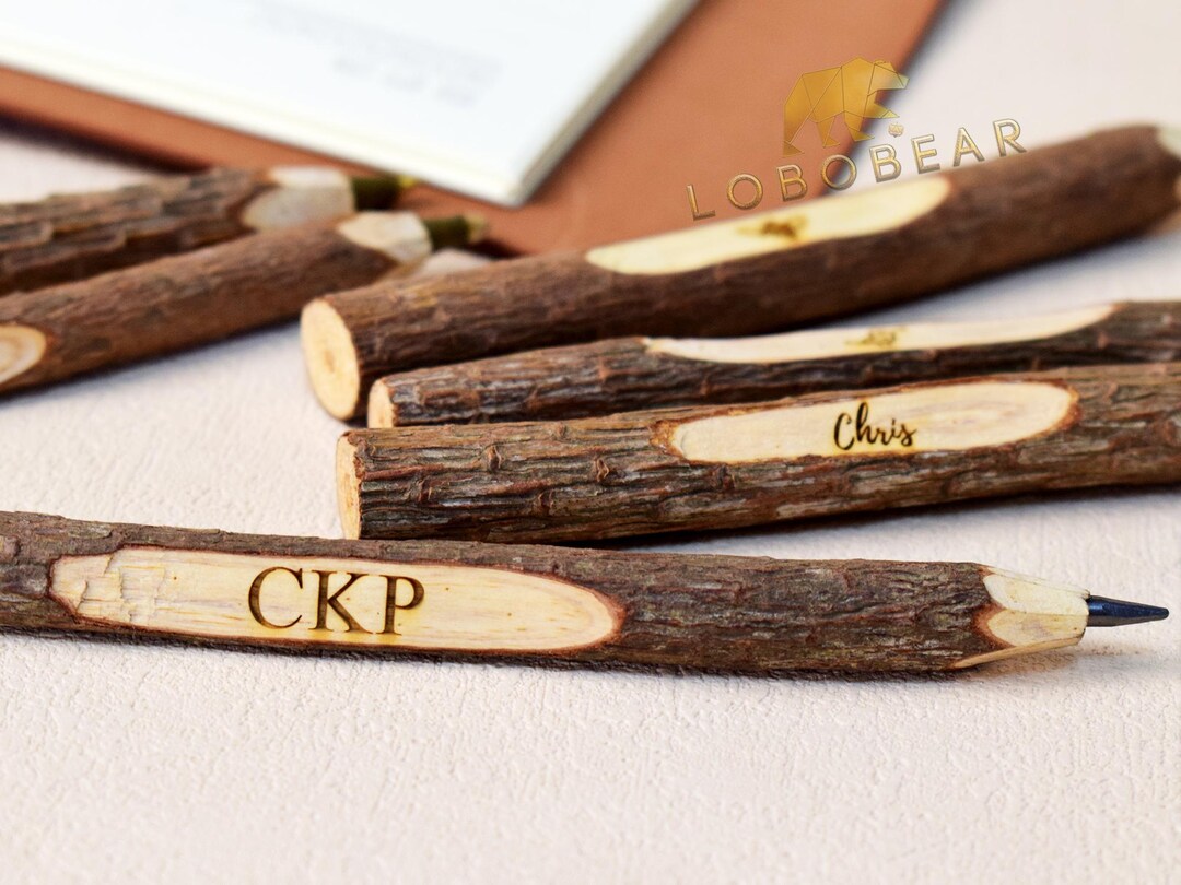 Wooden Twig Pen for Wedding Guest Book-rustic Wedding Pens-natural Pens ...