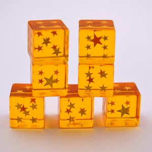 Orange Glasss D6 Dice-gemstone D6 Dice Set-d6s-6 Sided Dice-yahtzee ...