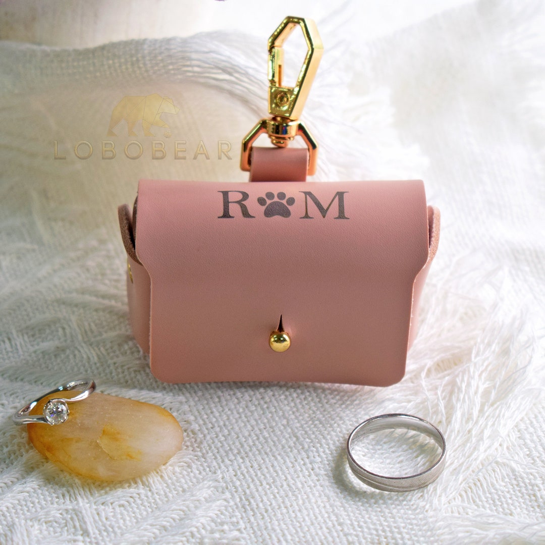 Personalized Leather Ring Box-dog Proposal Engagement Ring Box-ring ...