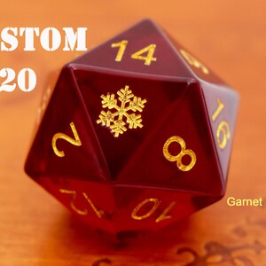 Custom D20 Dice-dnd D and D Dice Set-dungeons and Dragons-add Initials ...