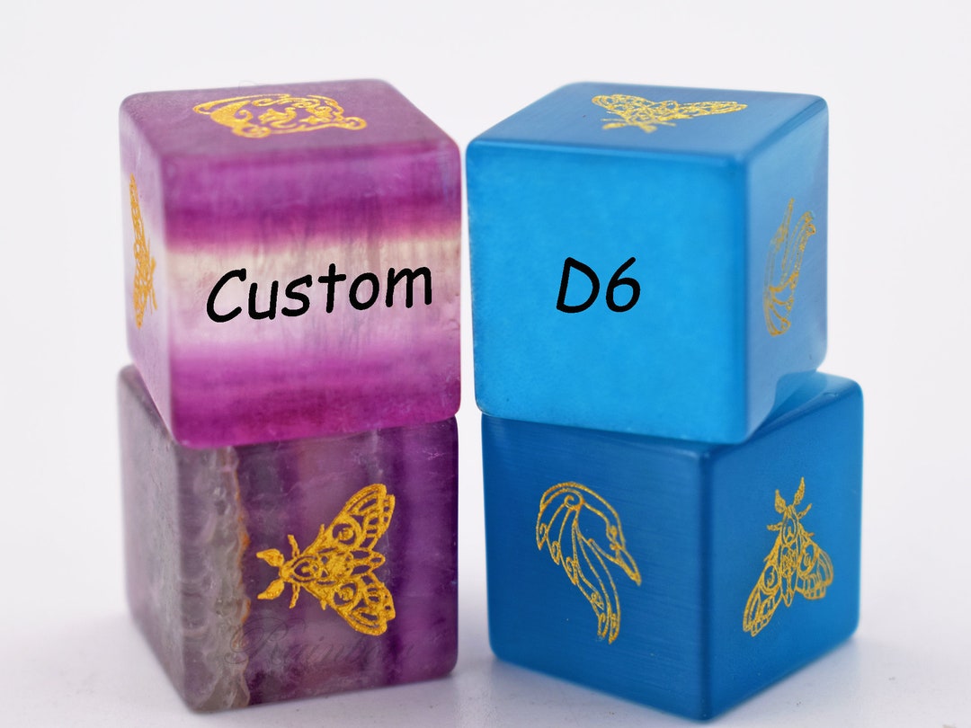 Customize D6-add Initials or Symbol-custom D6 Dice-personalized D6 for ...