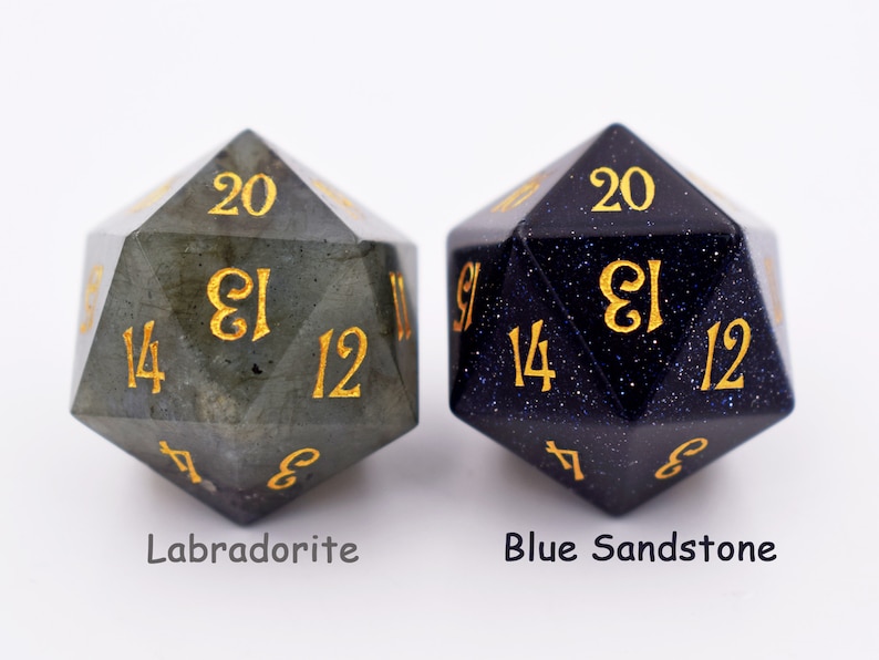 SPINDOWN D20-count Down Dice-gemstone D20 Dice-spin Down-roll - Etsy