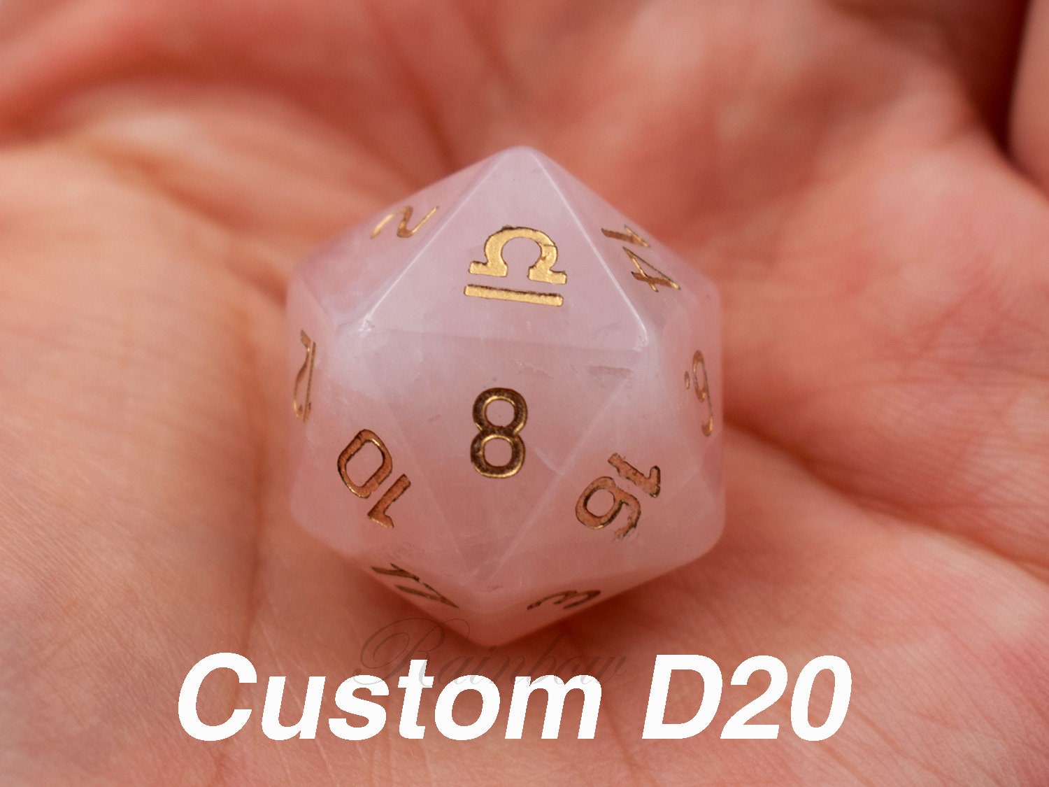Custom D20 Dice-Add Initials or Symbol-Personalized D20 for | Etsy