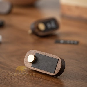 Wooden Price Tags Holder-market Display-walnut Price Tag Displays With ...