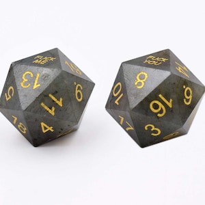 CLEARANCE Sale-1 Piece Gemstone D20-critical Failure F*CK D20s-gem Dice ...