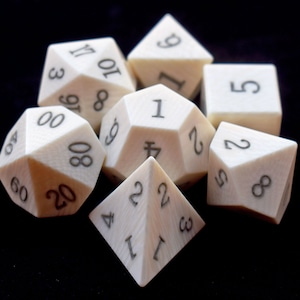 Medieval Bone Dice Set Dnd for Role Playing Games-dnd D and D Dice Set ...