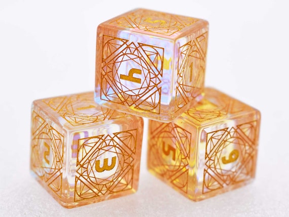 Infinity Prism Dichroic Glass D6 Died6s-dungeons and Dragons - Etsy