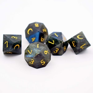 Amethyst Gemstone Vampire Dice Set-the Masquerade Dice-cresent Moon ...