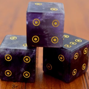 Obsidian Gemstone D6 Dice-16mm D6s-dungeons and Dragons D6-yahtzee Dice ...