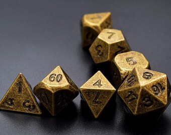Metal Dice Souvenir Old Metal Dice Figurine Gift for Gambler Game Room ...