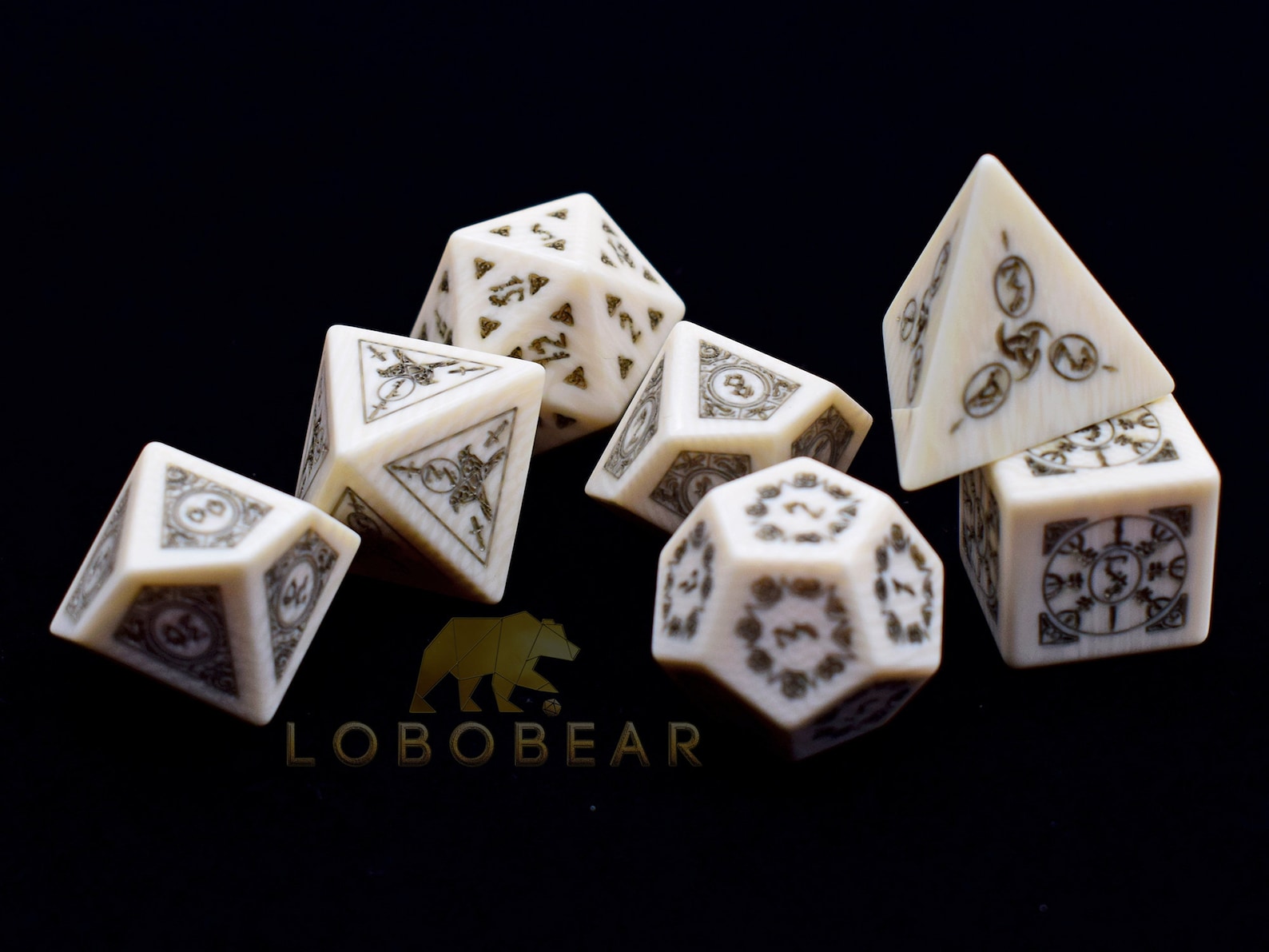 Wild Viking Medieval Bone Dice-dnd D and D Dice Set-dungeons & Dragons ...