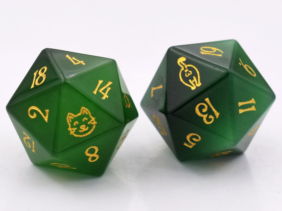 Cat Butt Dice Set-funny Cat D20 Dice-dnd D and D Dice Set-gemstone Dice ...