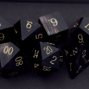 Medieval Horn Dice Set-water Buffalo Horn Dice-polyhedral Dice Set ...