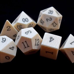 Medieval Horn Dice Set-water Buffalo Horn Dice-polyhedral Dice Set ...