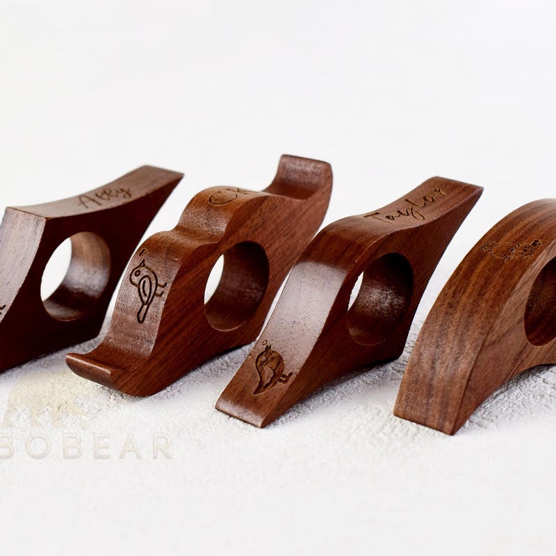 Wooden Thumb Page Holder Personalized Walnut - Etsy