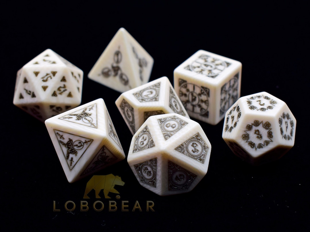 Wild Viking Medieval Bone Dice-dnd D and D Dice Set-dungeons & Dragons ...