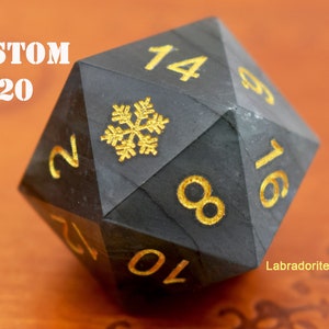 Custom D20 Dice-dnd D and D Dice Set-dungeons and Dragons-add Initials ...