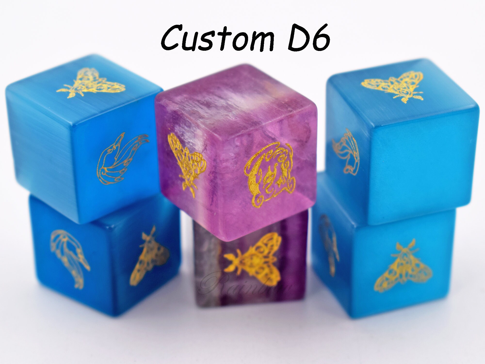 Customize D6-add Initials or Symbol-custom D6 | Etsy