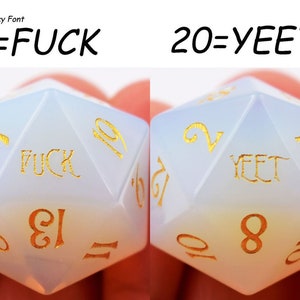 CLEARANCE Sale-1 Piece Blue Sandstone F*CK YEET D20 Die-critical ...