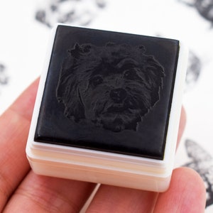 Custom Pet Stamp Self Inking-cat Dog Portrait Pre Inked Stamp ...