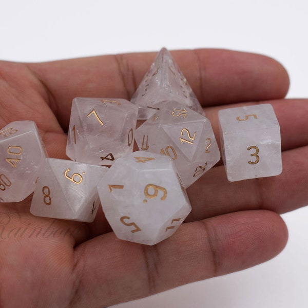 Clear Quartz Dice - Etsy