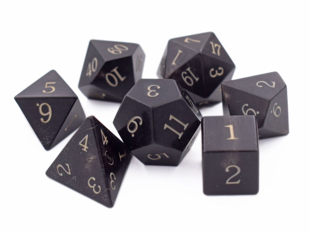 Medieval Bone Dice Set Dnd for Role Playing Games-dnd D and D Dice Set ...