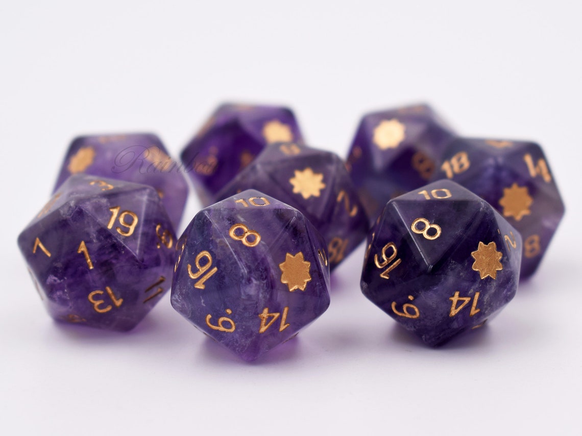 Custom D20 Dice-DnD D and D Dice Set-Dungeons and Dragons-Add - Etsy Polska