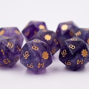 Customize D20-dnd D and D Dice Set-add Initials or Symbol-custom D20 ...