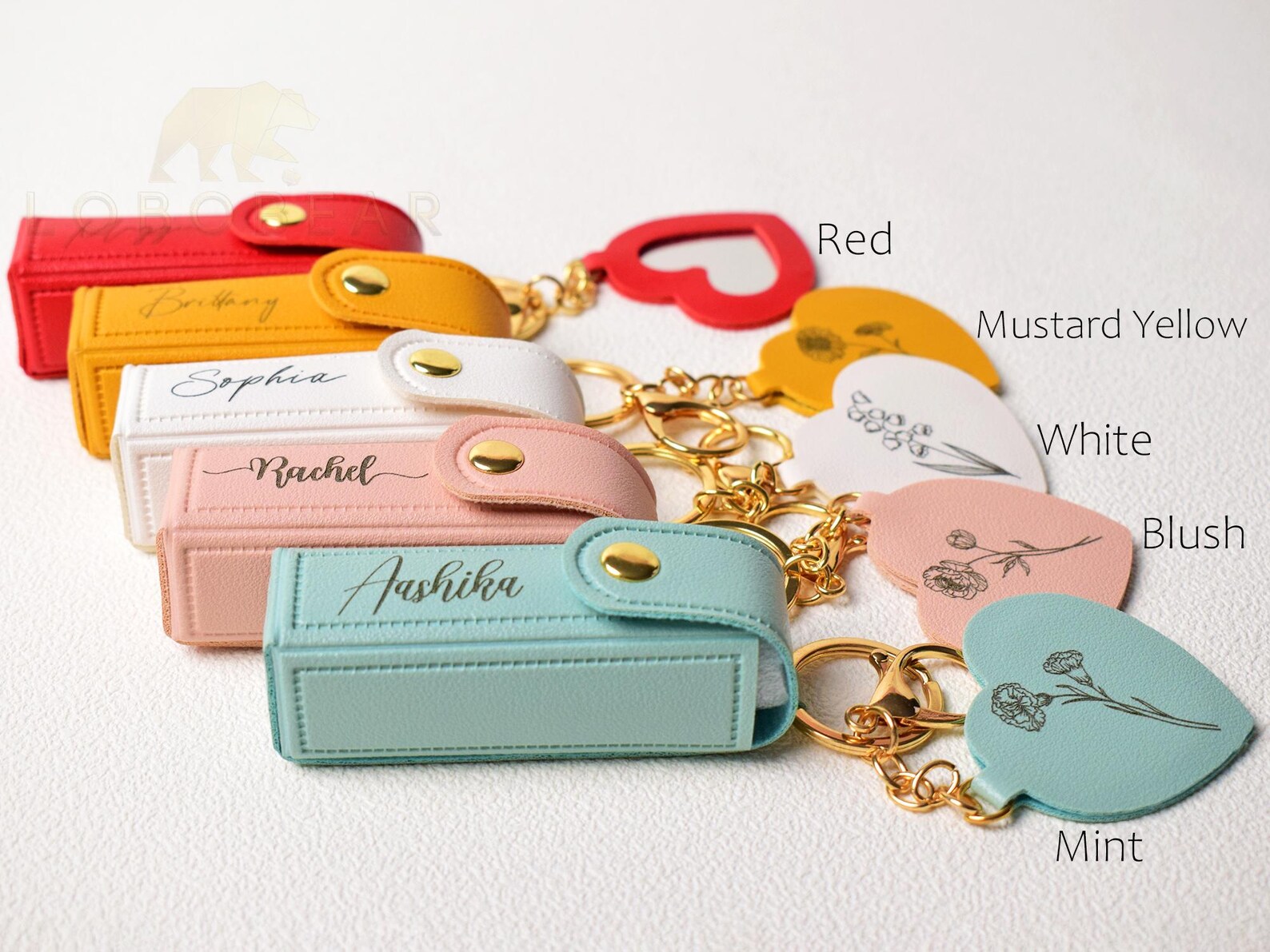 Custom Name Lipstick Keychain-personalised Lipstick Case -lipstick ...