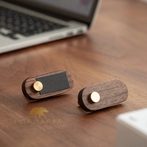 Wooden Price Tags Holder-market Display-walnut Price Tag Displays With ...