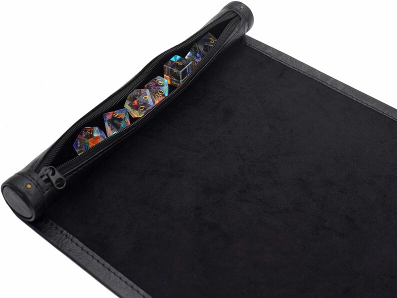 Scroll Dice Mat-rolling Mat-foldable Leather Rolling Mat-dnd - Etsy