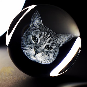 3D Galaxy Crystal Ball Night Light-custom Crystal Photo Night Lamp-3d ...