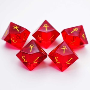 Black Obsidian Vampire Dice Set-vtm Dice-10 D10s-vampire Dice Set ...