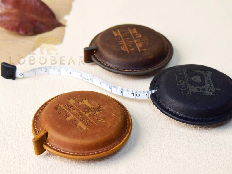 Personalized Genius Leather Measuring Tape-60" Sewing Tape Measure ...