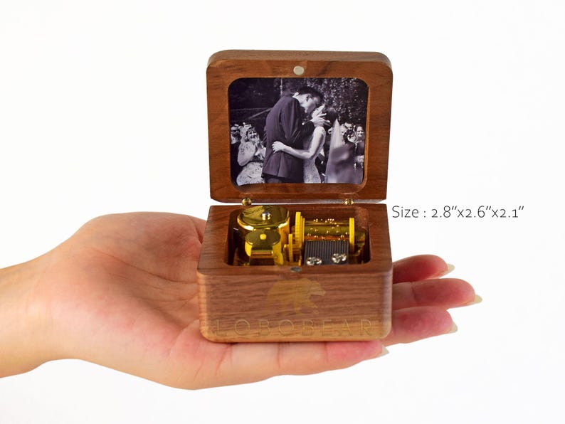 Personalized Music Box-vintage Walnut Wood Music Box-custom Music Box ...