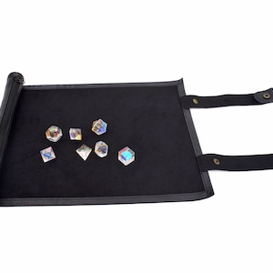 Scroll Dice Mat-rolling Mat-foldable Leather Rolling Mat-dnd, RPG Games ...