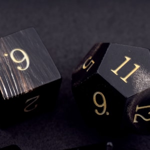 Medieval Horn Dice Set-water Buffalo Horn Dice-polyhedral Dice Set ...